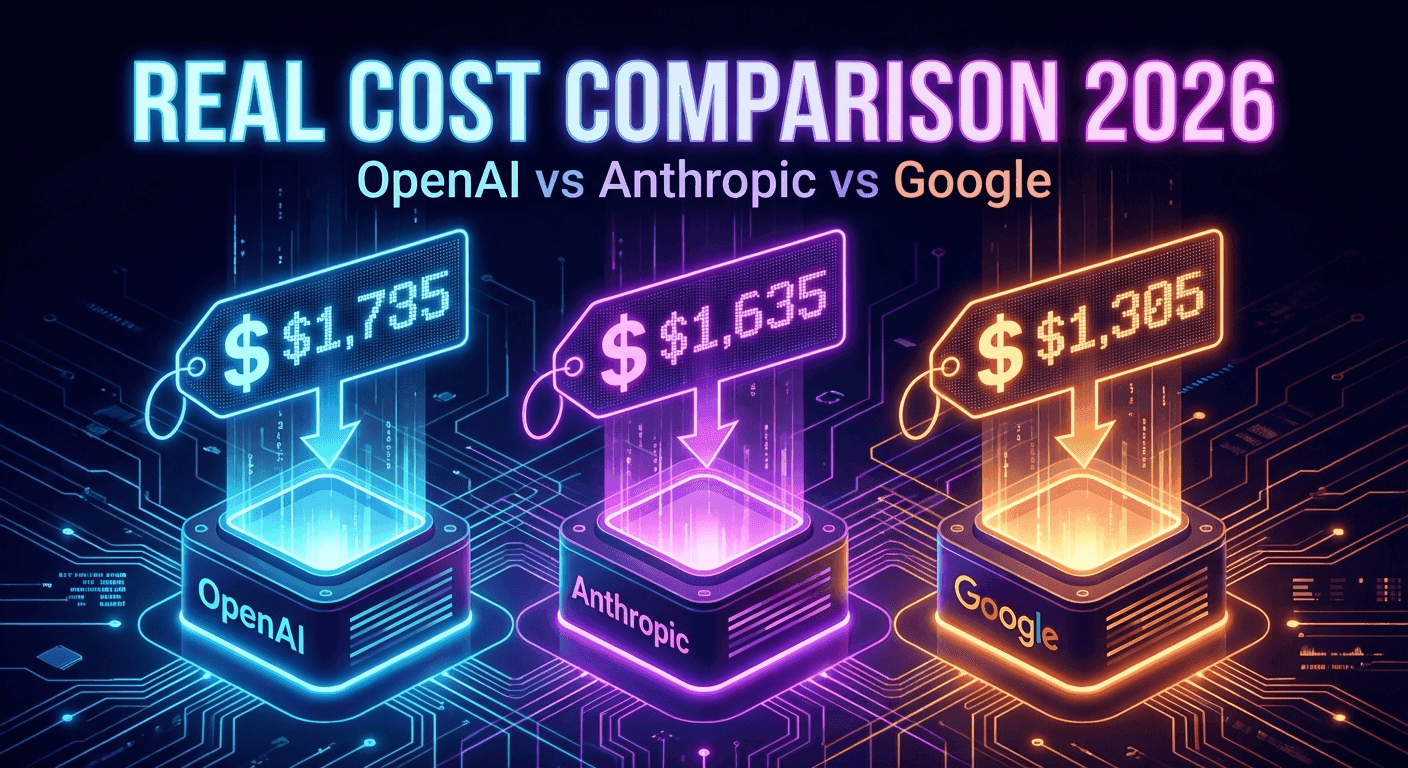 OpenAI vs Anthropic vs Google: Real Cost Comparison 2026 - Blog - LLM ...